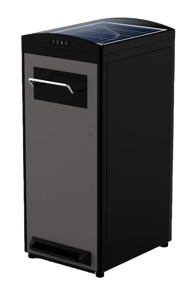 EcoClean CUBE Solar Powered Compacting Bins | Ecovision Environmental