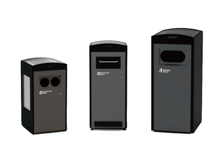 EcoClean CUBE Solar Powered Compacting Bins | Ecovision Environmental